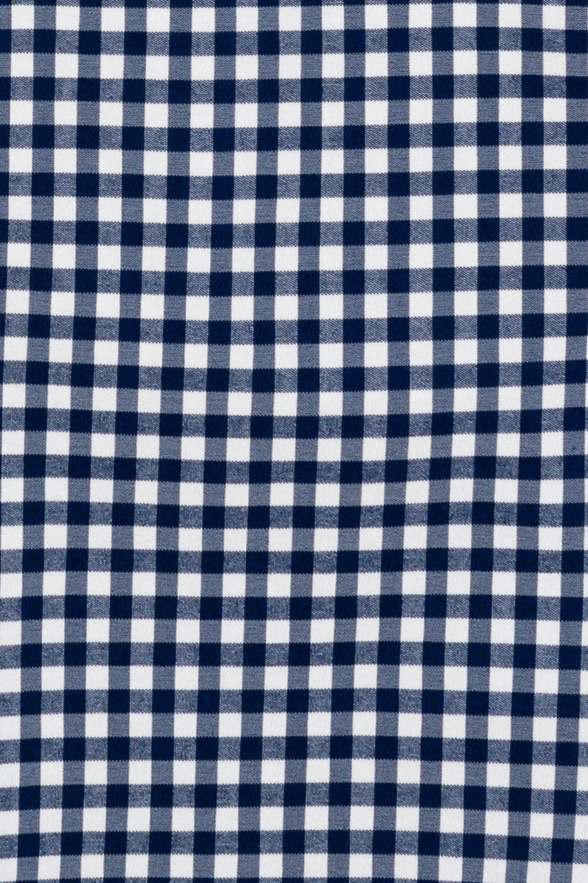 Buy The Lauren Navy and White Gingham Check Capri Navy $189